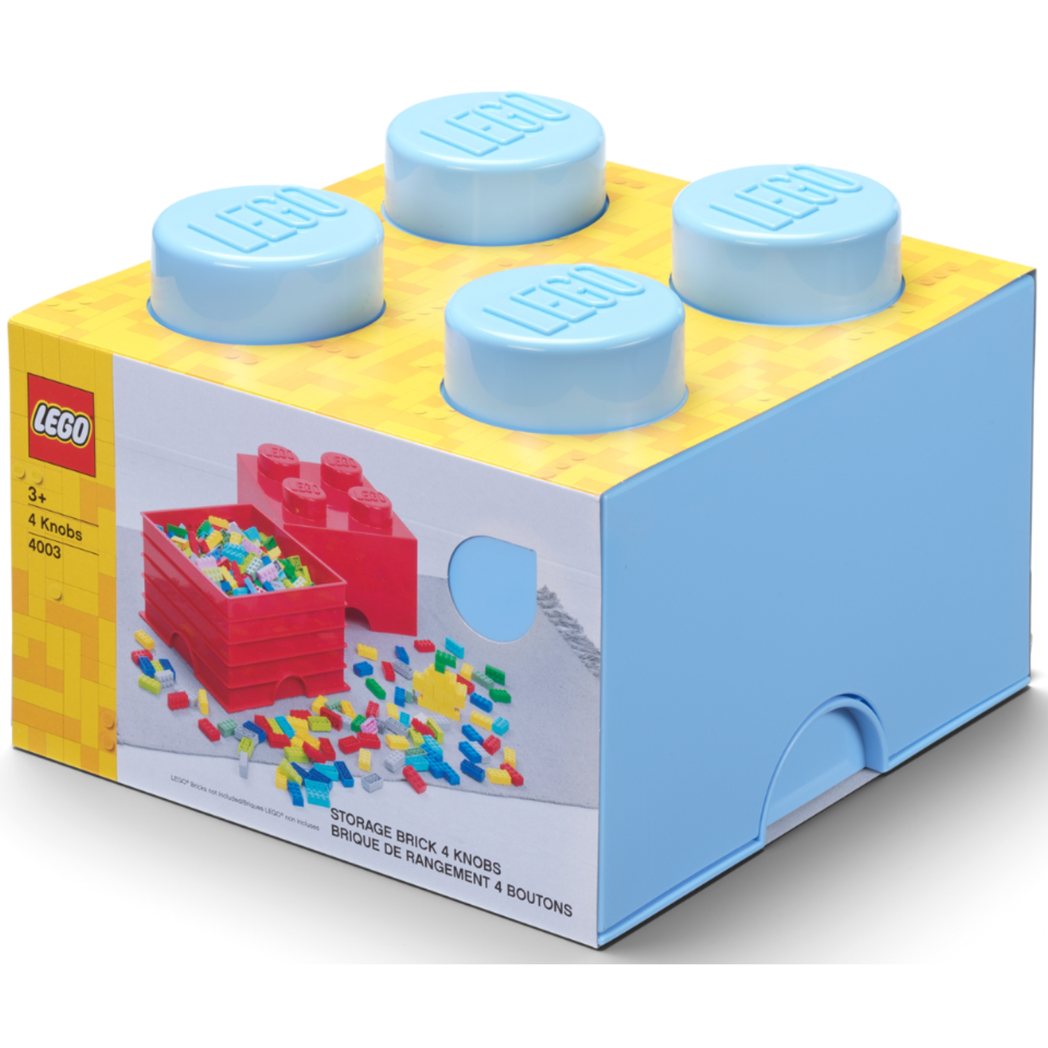 LEGO Storage Brick 4 Stud - Light Royal Blue – AG LEGO® Certified Stores
