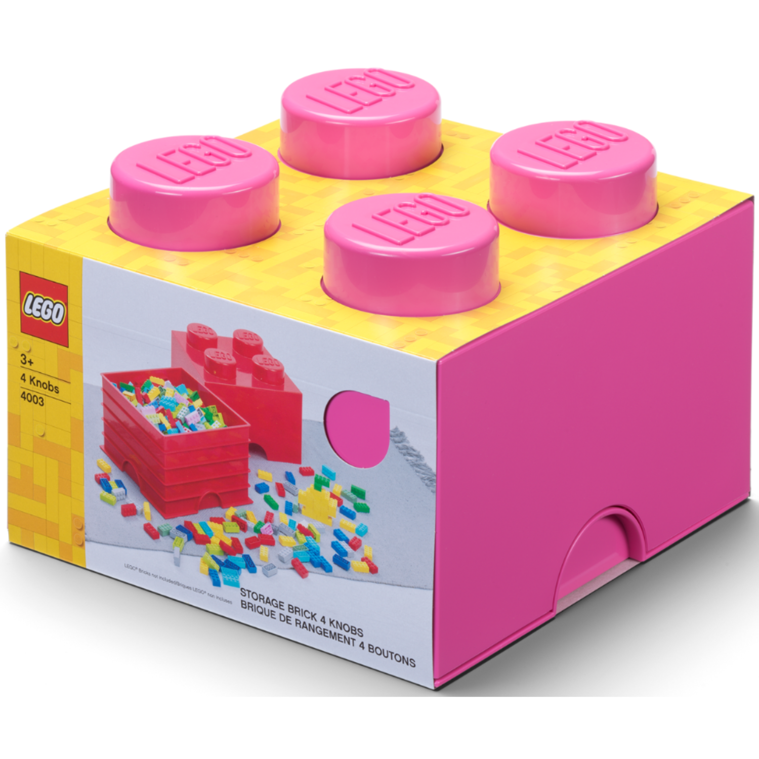 LEGO Storage Brick 4 Stud - Pink – AG LEGO® Certified Stores