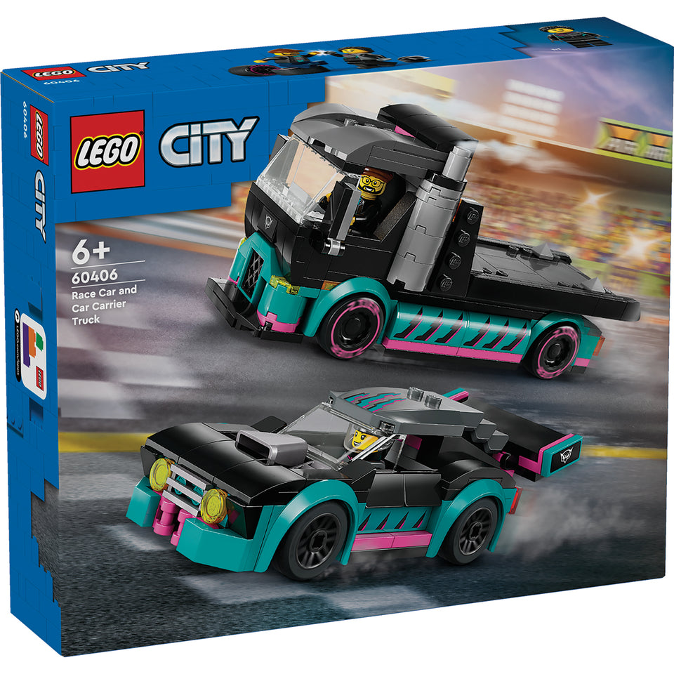 LEGO® City Race Car and Car Carrier Truck – AG LEGO® Certified Stores