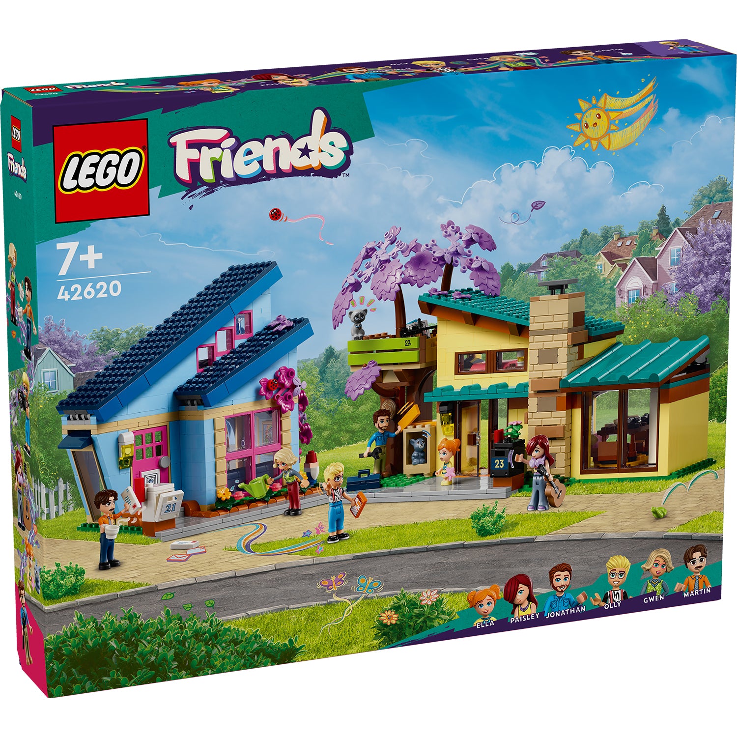 LEGO® Friends™ Olly and Paisley's Family Houses – AG LEGO® Certified Stores