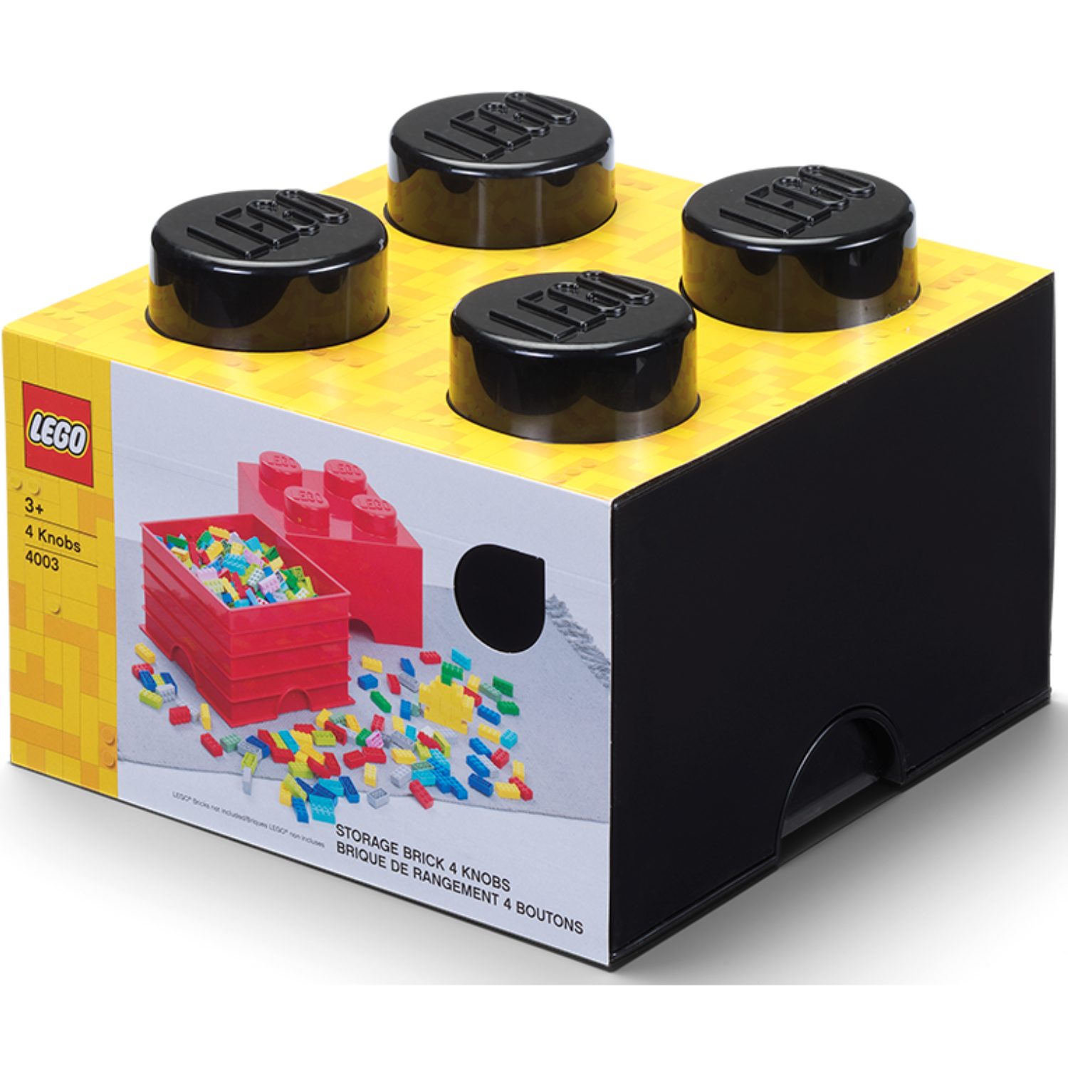 LEGO Storage Brick 4 Stud - Black – AG LEGO® Certified Stores