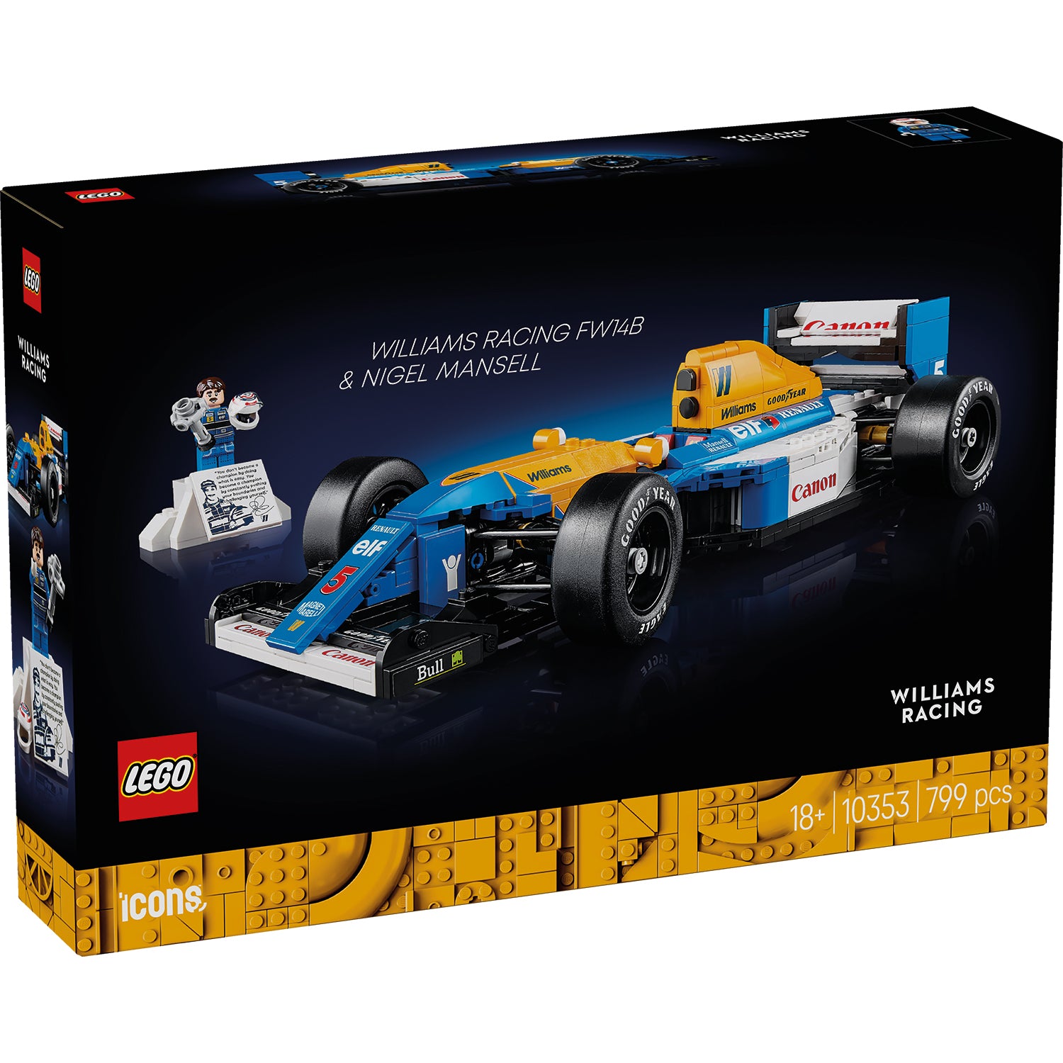 LEGO® ICONS™ Williams Racing FW14B & Nigel Mansell – AG LEGO® Certified ...