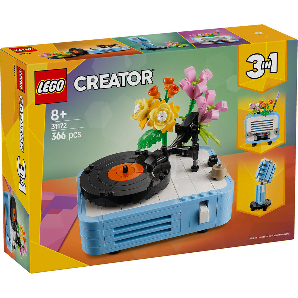 LEGO® Creator 3-in-1 Record Player with Flowers – AG LEGO® Certified Stores
