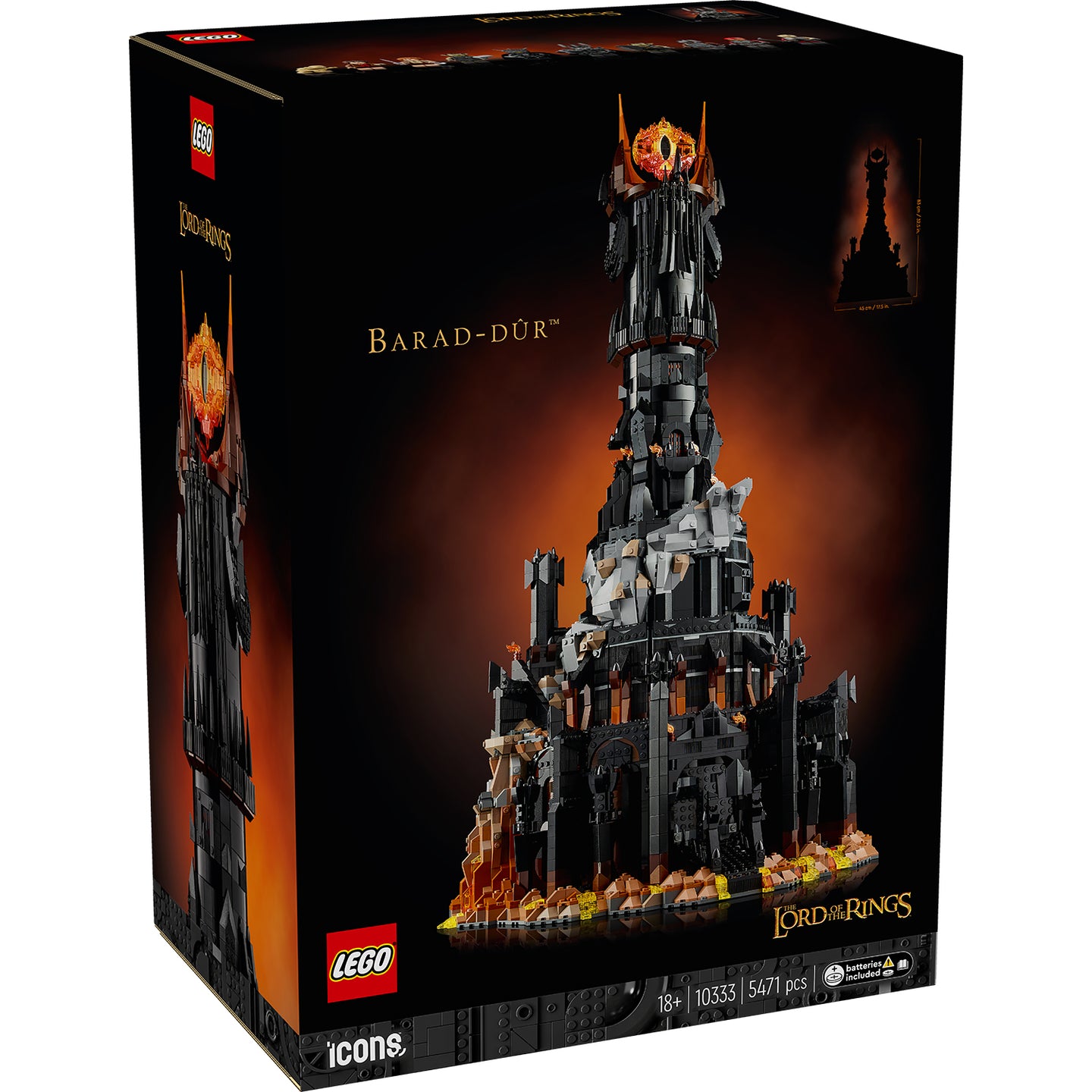 LEGO® Icons The Lord of the Rings: Barad-dûr™ – AG LEGO® Certified Stores