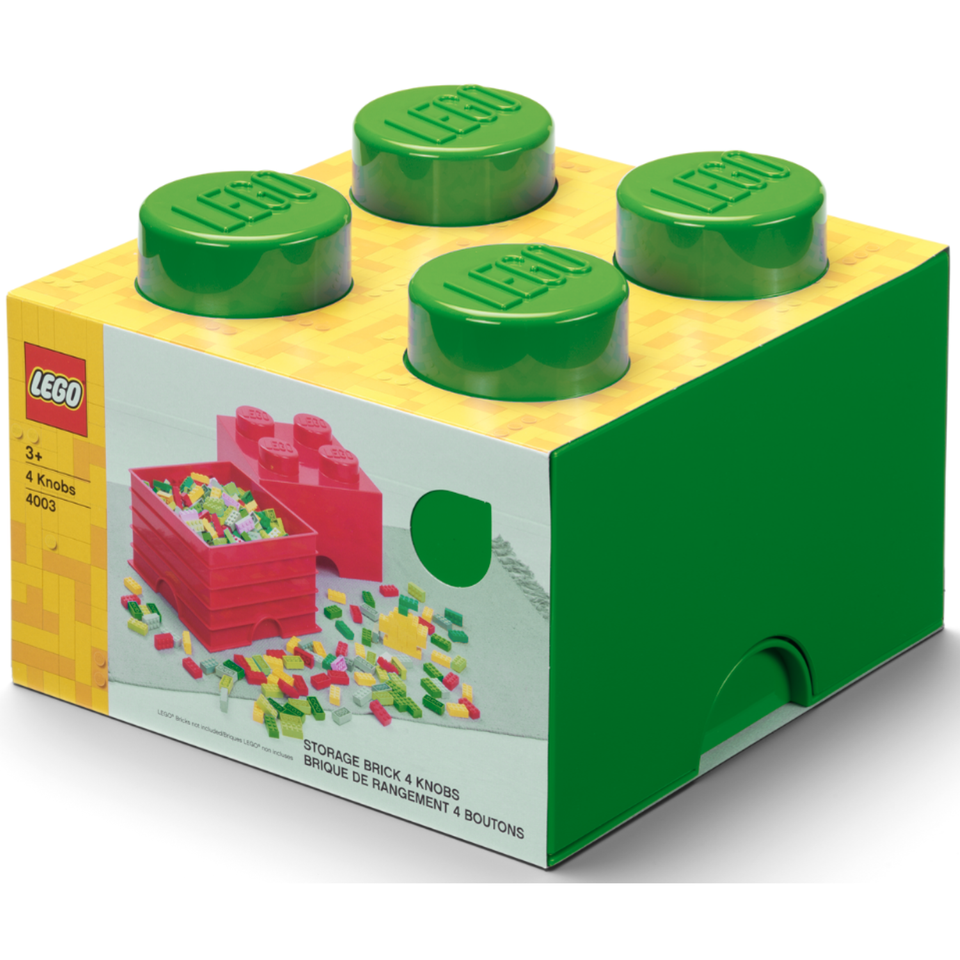 LEGO Storage Brick 4 Stud - Dark Green – AG LEGO® Certified Stores