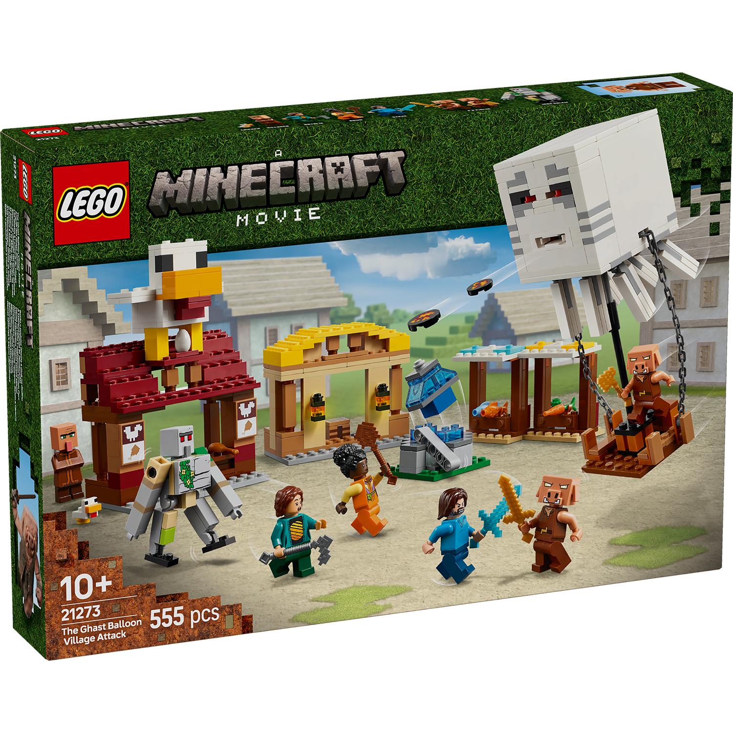 LEGO® Minecraft® The Ghast Balloon Village Attack – AG LEGO® Certified ...