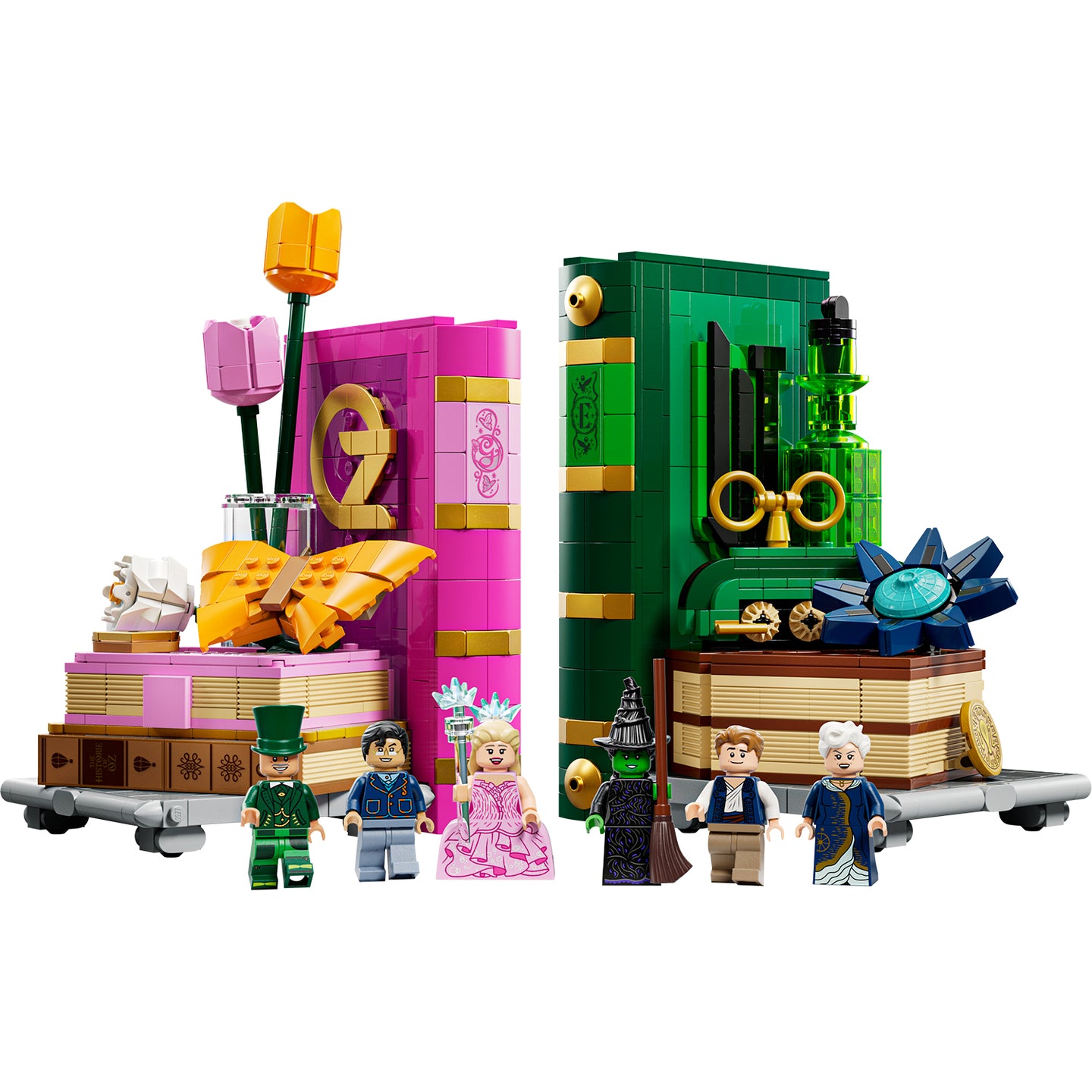 LEGO® Wicked Glinda & Elphaba Bookends – AG LEGO® Certified Stores