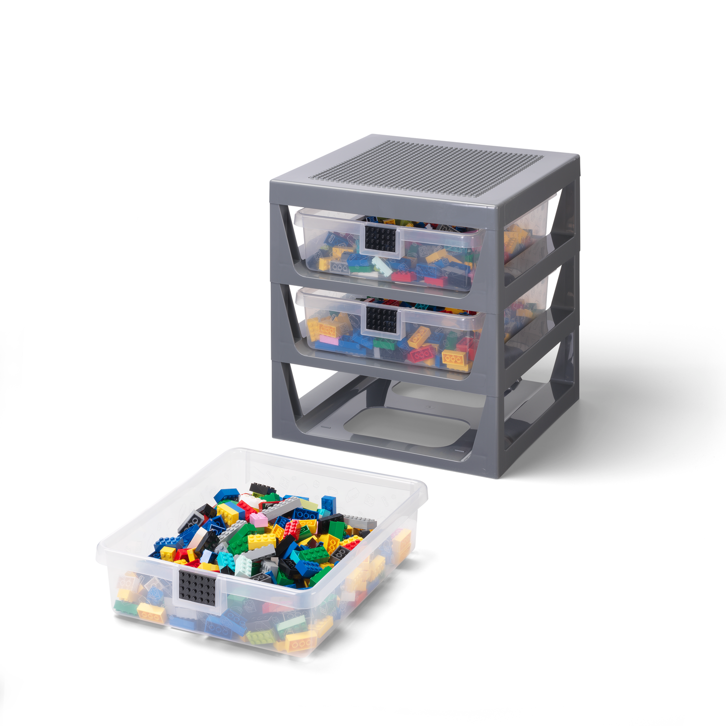LEGO 3-Drawer Storage Rack - Dark Grey – AG LEGO® Certified Stores