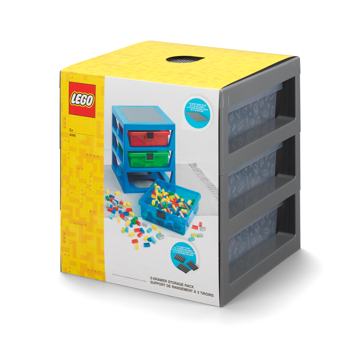 LEGO 3-Drawer Storage Rack - Dark Grey – AG LEGO® Certified Stores
