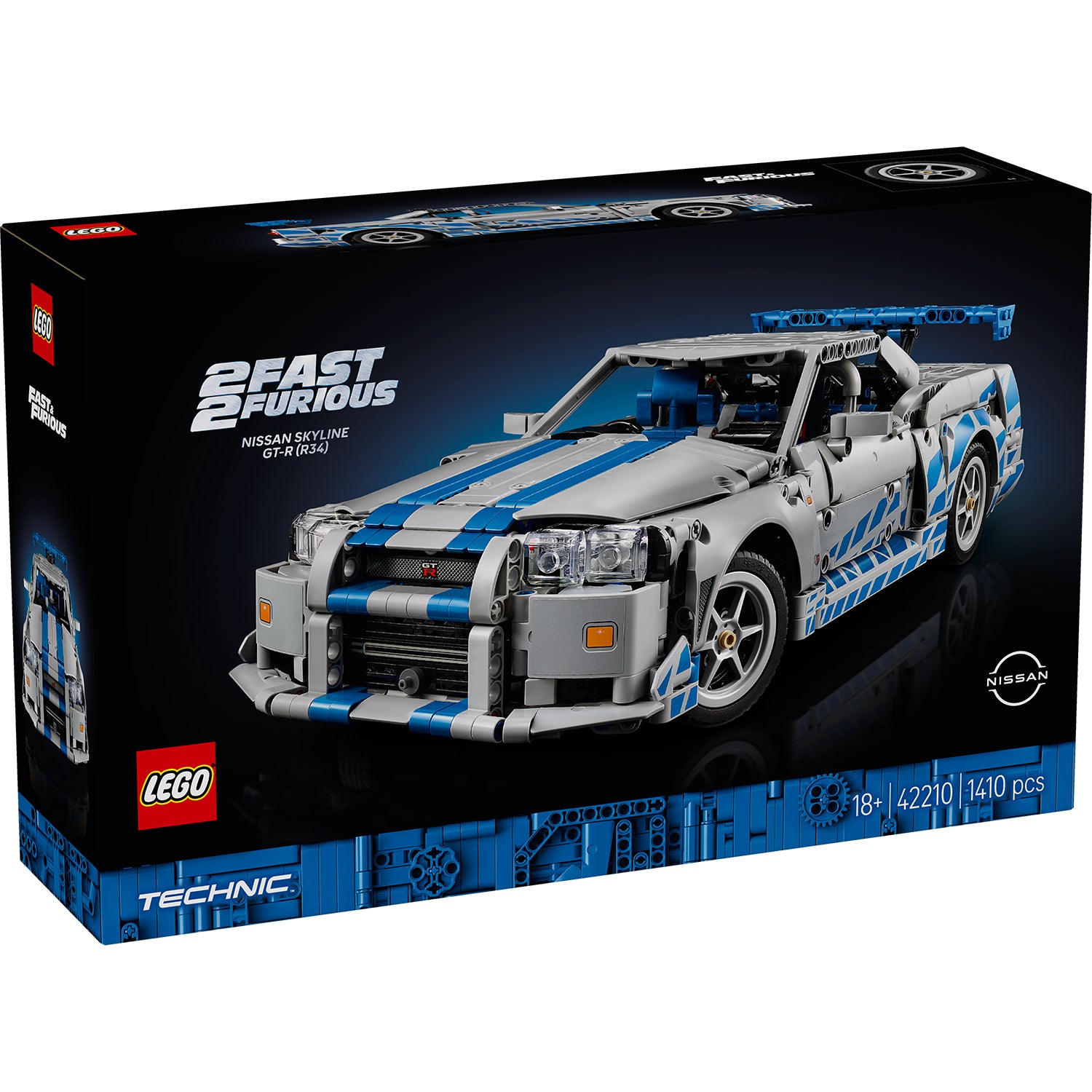 LEGO® Technic 2 Fast 2 Furious Nissan Skyline GT-R (R34) Car – AG LEGO ...