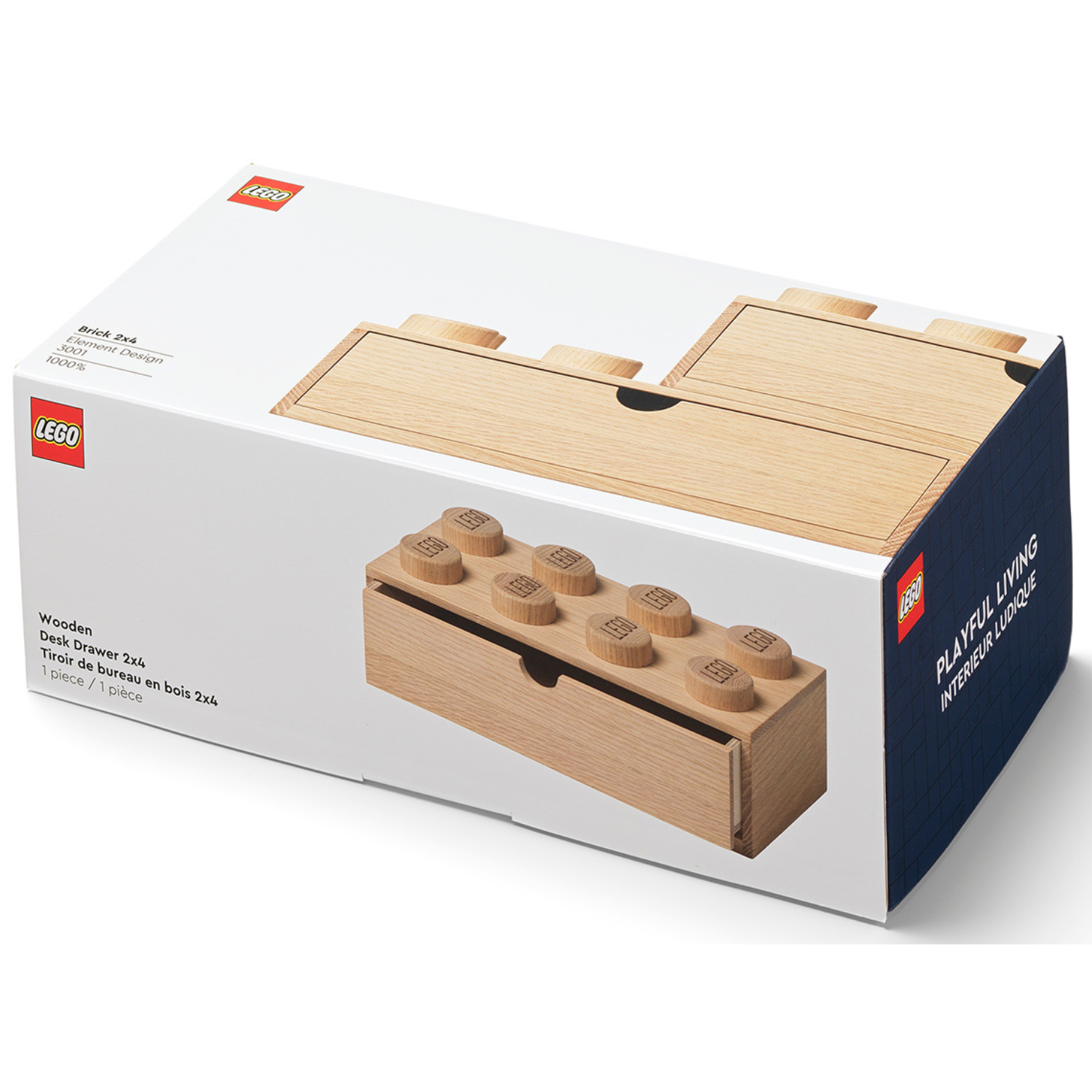LEGO Wooden Desk Drawer 8 – Light Oak – AG LEGO® Certified Stores