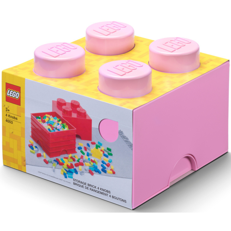 LEGO Storage Brick 4 Stud - Light Pink – AG LEGO® Certified Stores
