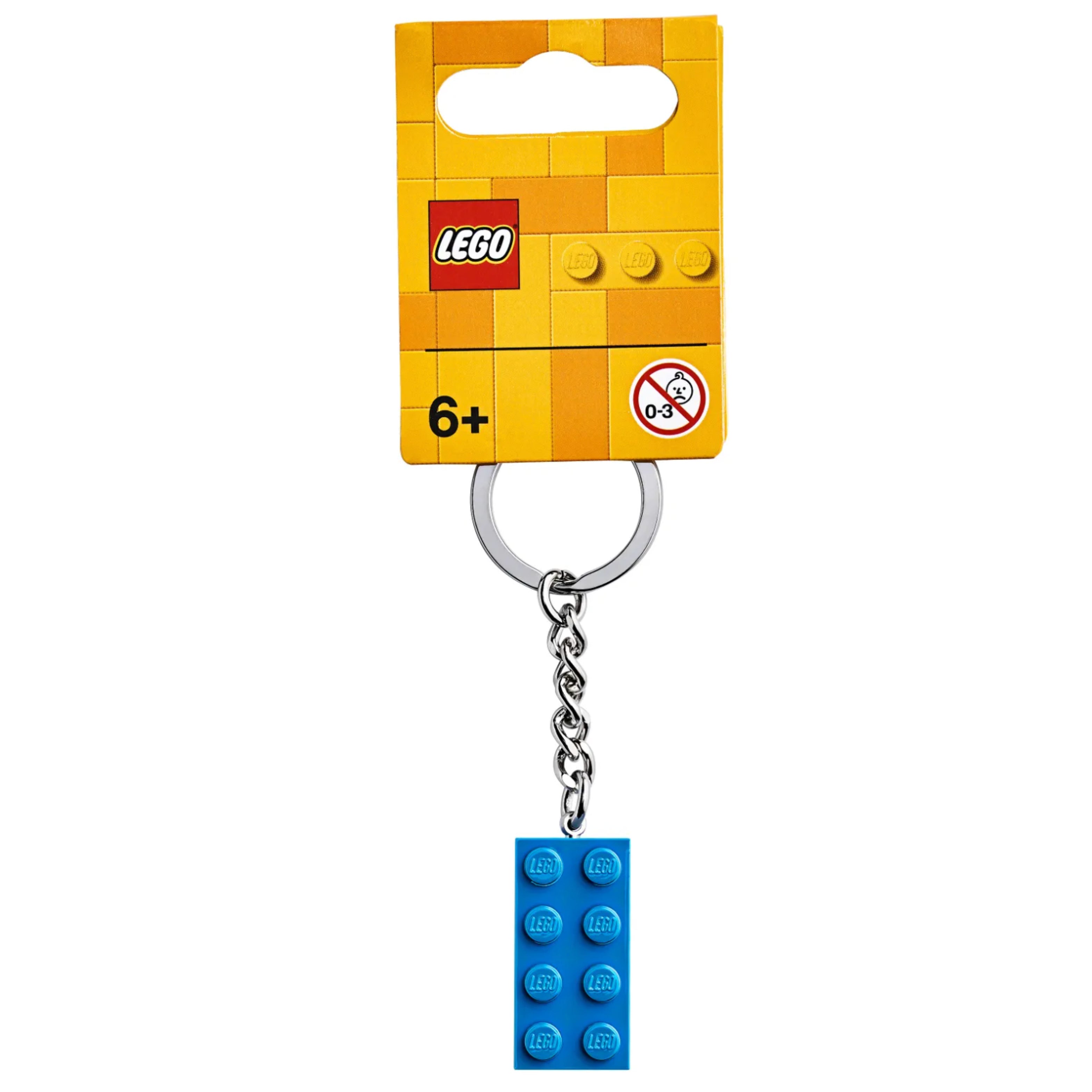 LEGO® Keyring 2x4 Stud – Bright Blue – AG LEGO® Certified Stores