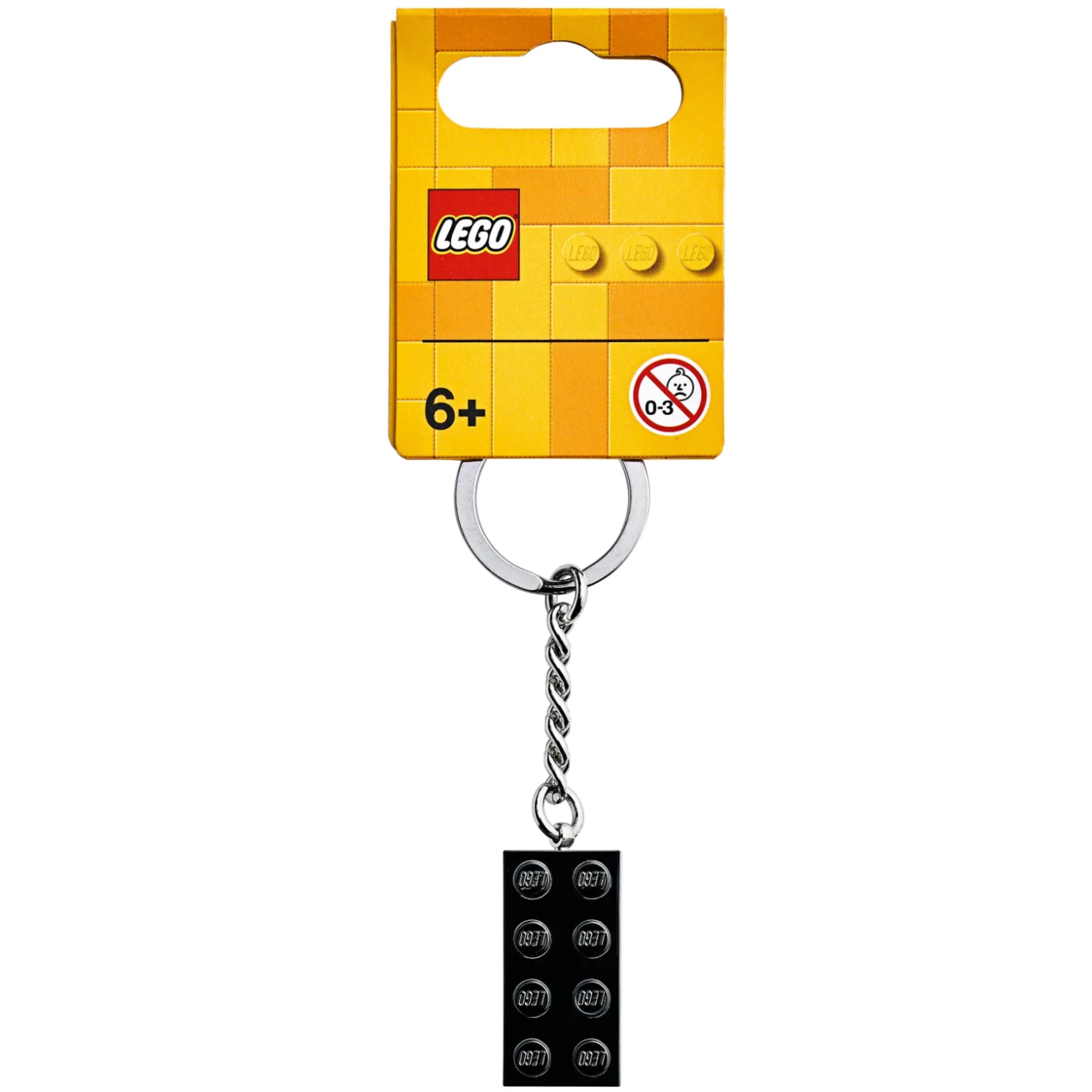 LEGO® Keyring 2x4 Stud – Black – AG LEGO® Certified Stores