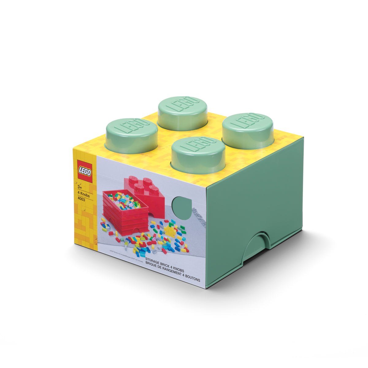 LEGO Storage Brick 4 Stud - Sand Green – AG LEGO® Certified Stores