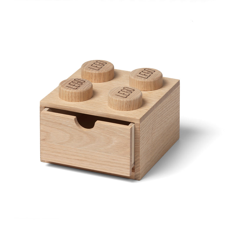 LEGO® Wooden Desk Drawer 4 – Light Oak – AG LEGO® Certified Stores