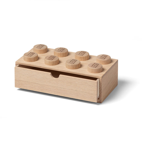LEGO Wooden Desk Drawer 8 – Light Oak – AG LEGO® Certified Stores