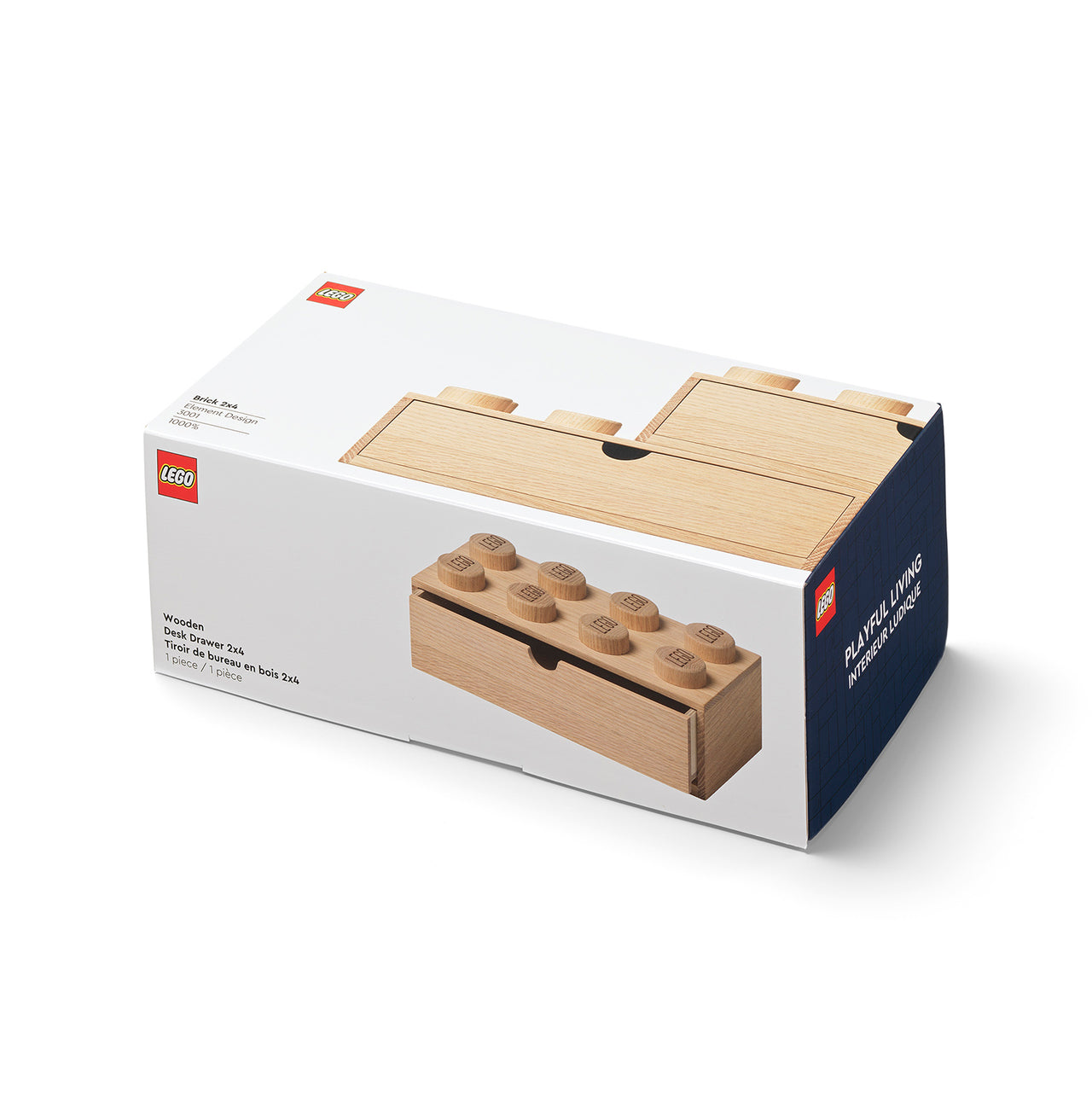 LEGO Wooden Desk Drawer 8 – Light Oak – AG LEGO® Certified Stores