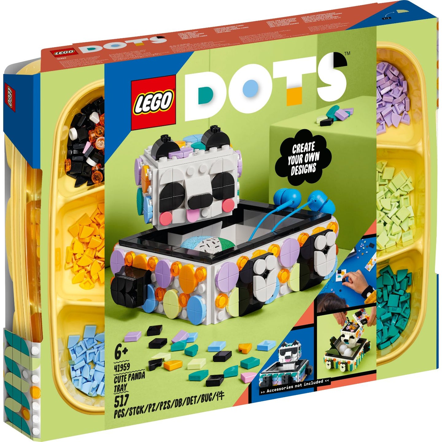 LEGO® DOTS™ Cute Panda Tray – AG LEGO® Certified Stores