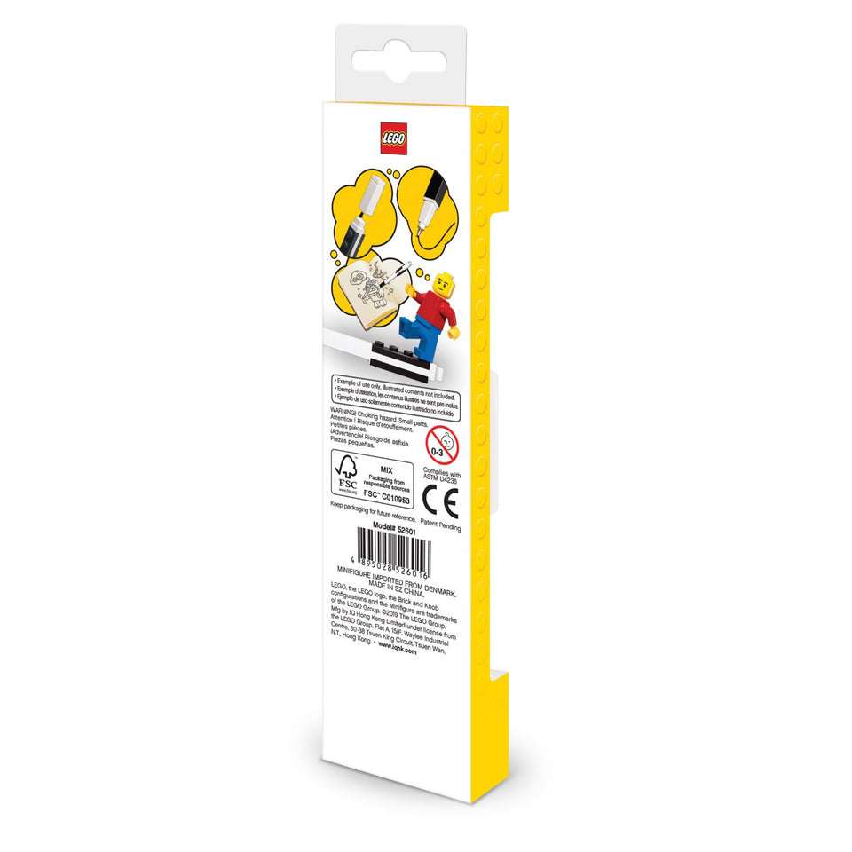 LEGO® 2.0 Black Gel Pen with Minifigure – AG LEGO® Certified Stores