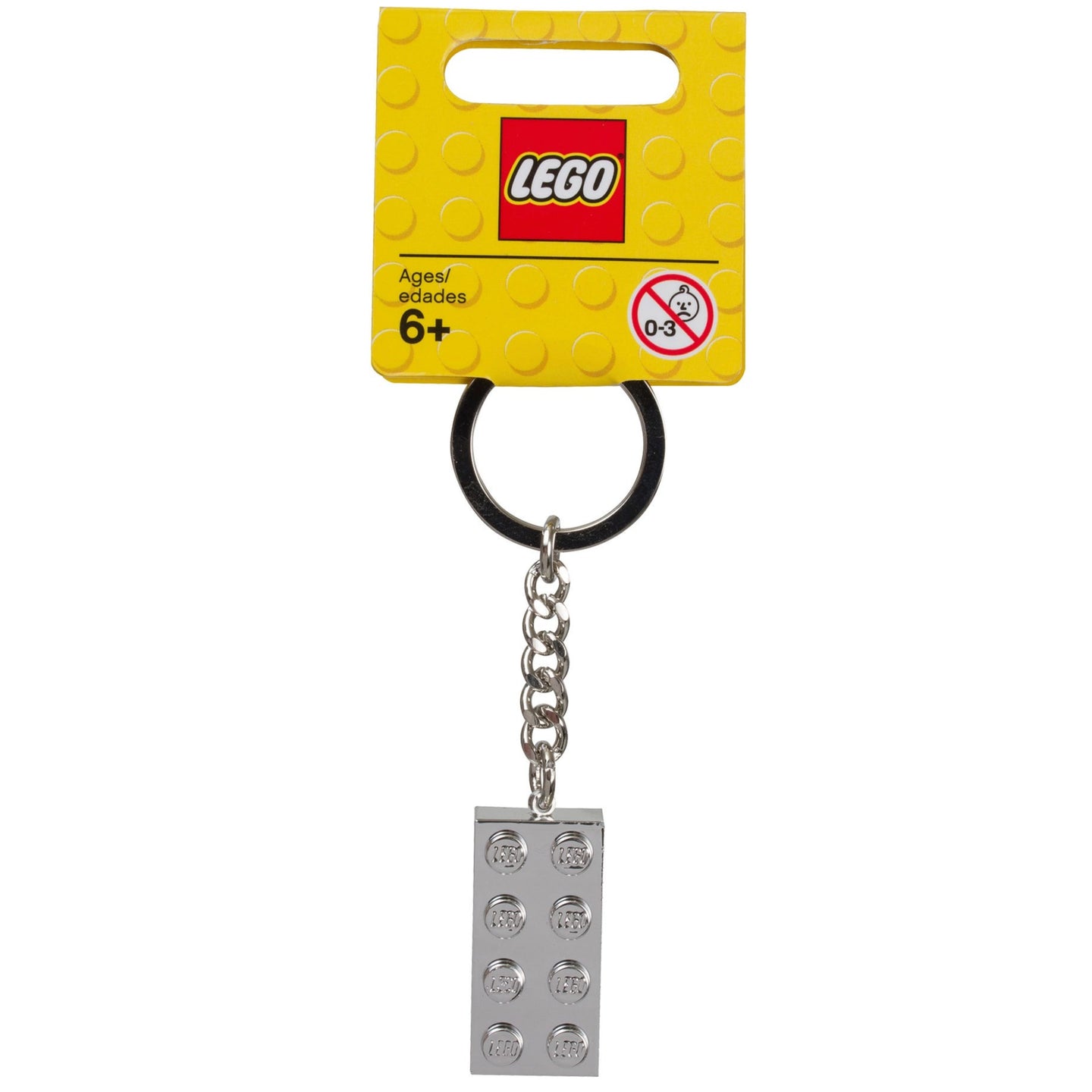 LEGO® Keyring 2x4 Stud – Metalized – AG LEGO® Certified Stores