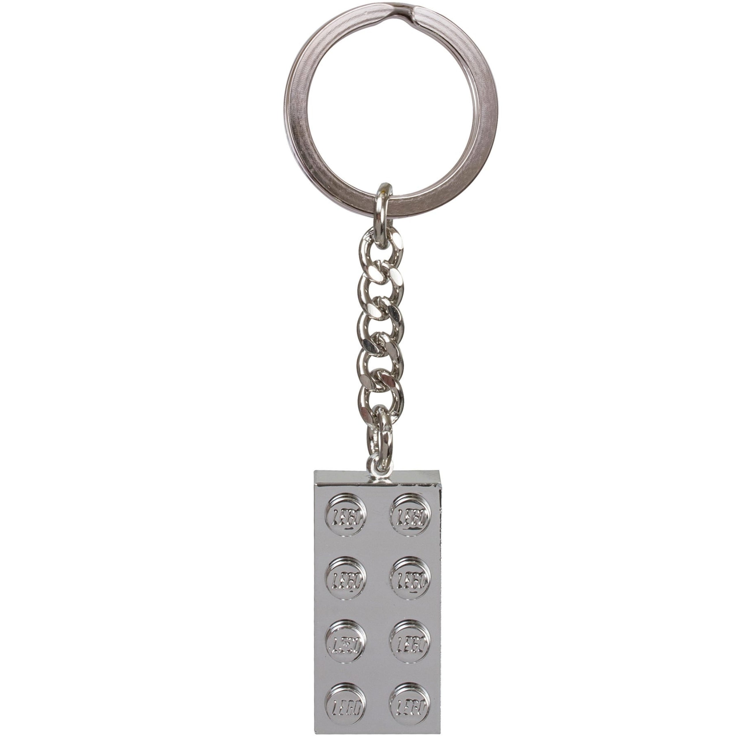 LEGO® Keyring 2x4 Stud – Metalized – AG LEGO® Certified Stores